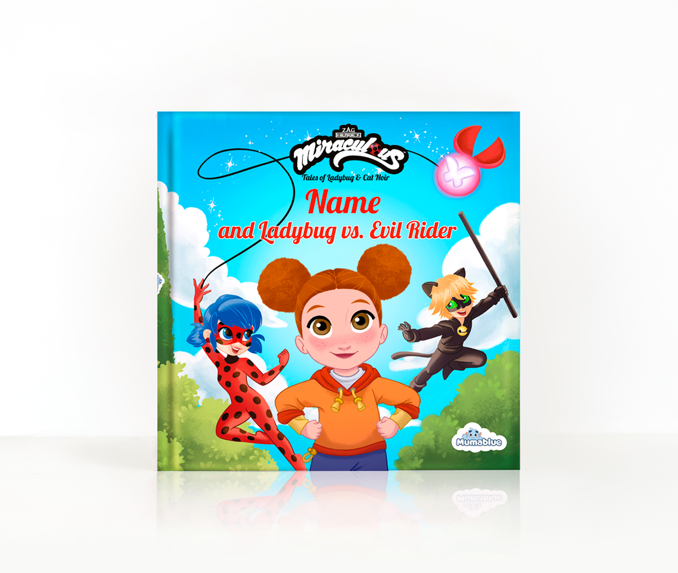 Personalized Miraculous Book Gift Name And Ladybug Versus Evil Rider